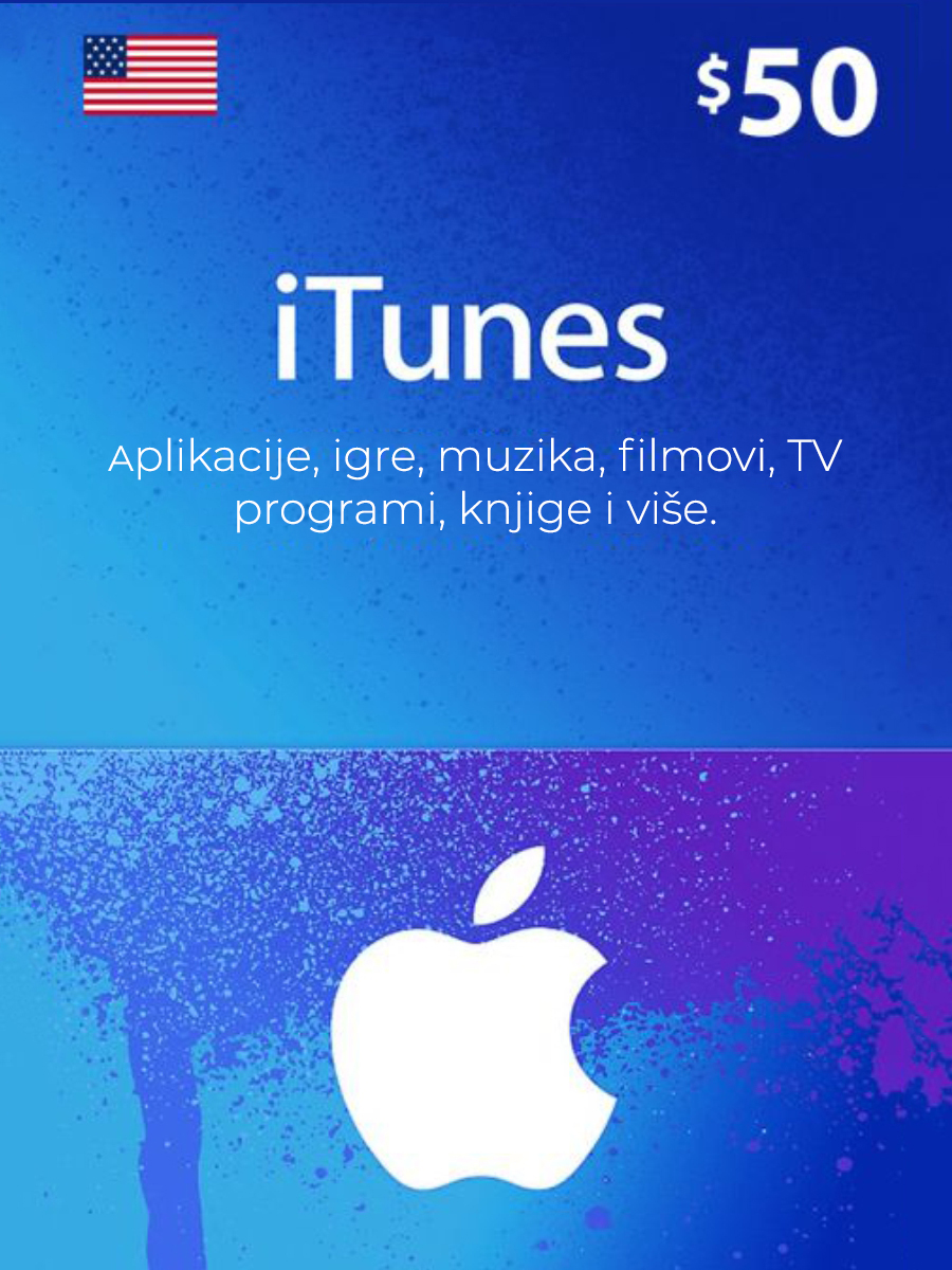Itunes 50$ - United States - 3D Box